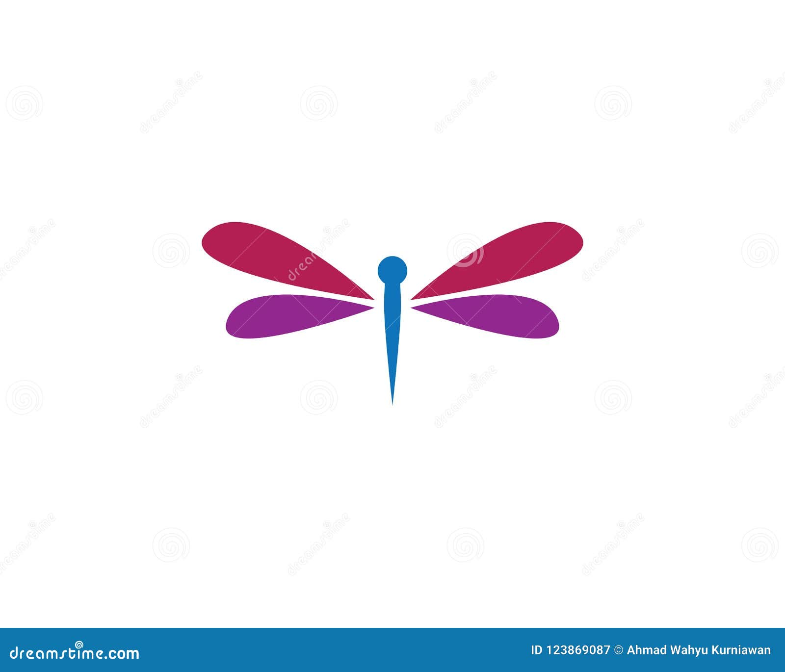 Dragonfly logo vector stock vector. Illustration of wing - 123869087