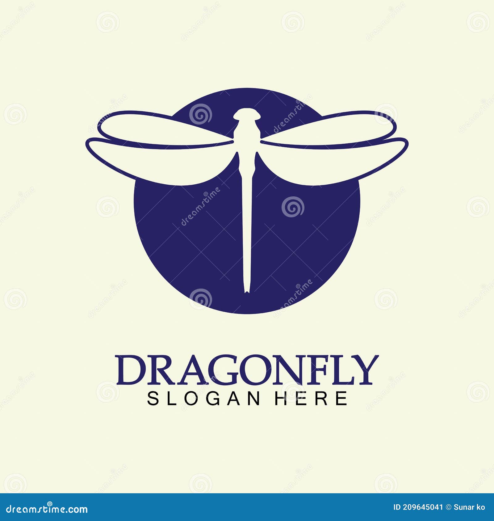 Dragonfly Logo Vector Icon Illustration Design Template Stock Vector ...