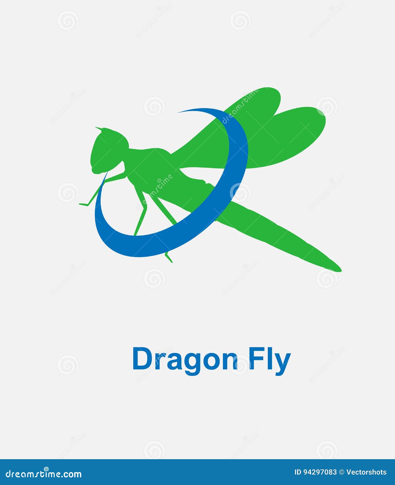 Dragonfly Logo Vector stock vector. Illustration of nature - 94297083