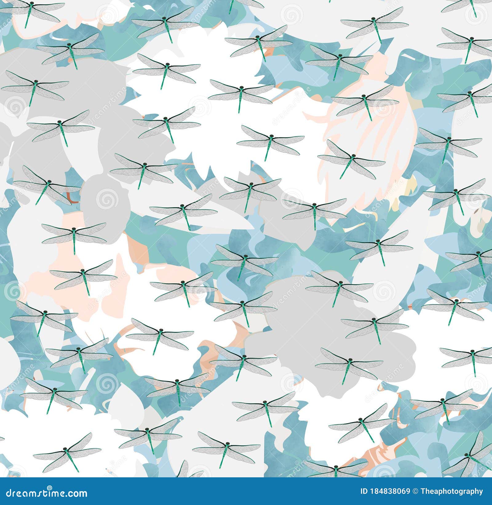 Dragonfly pattern design stock illustration. Illustration of shading ...