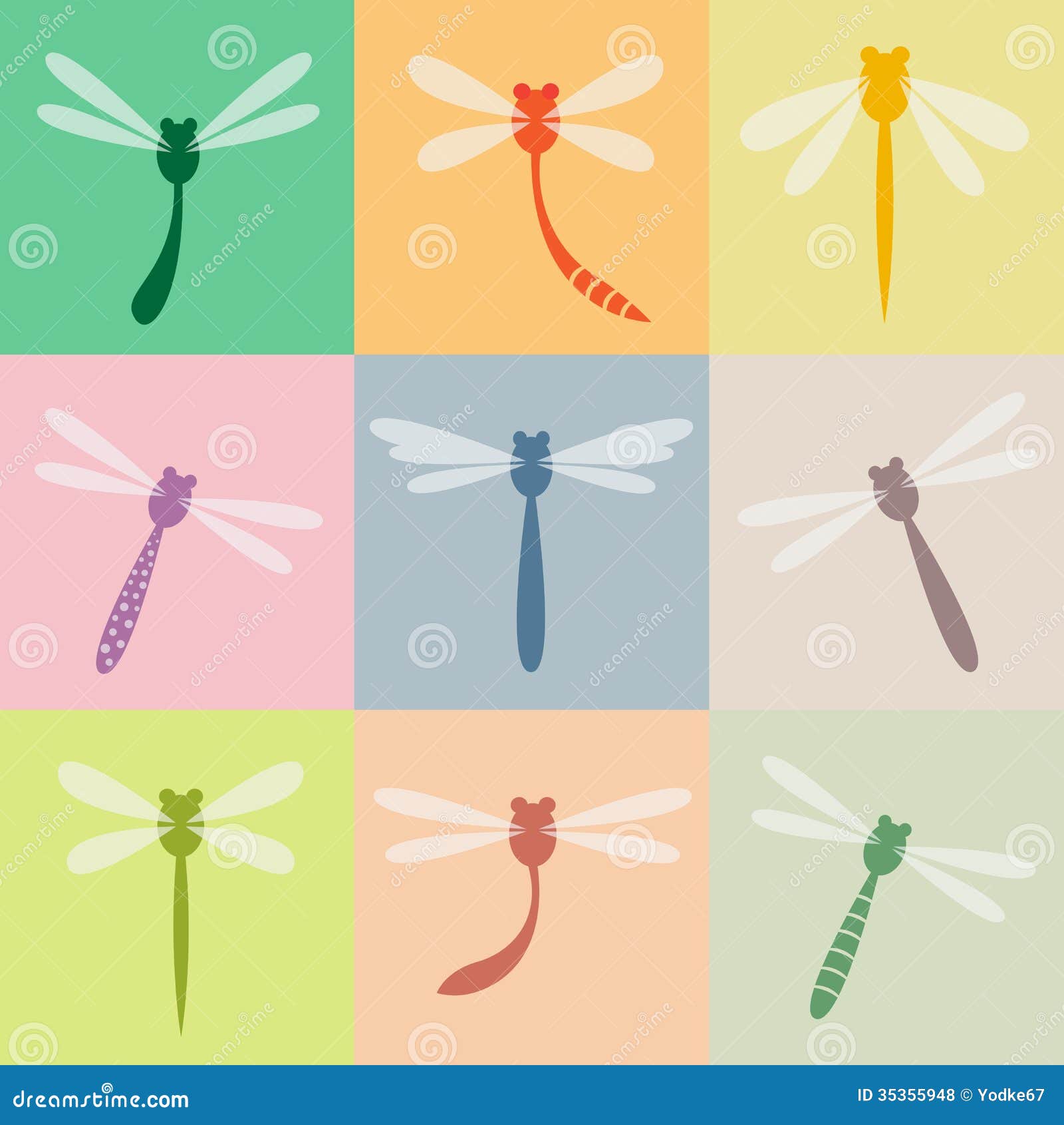 Dragonfly stock vector. Illustration of drawing, cartoon - 35355948