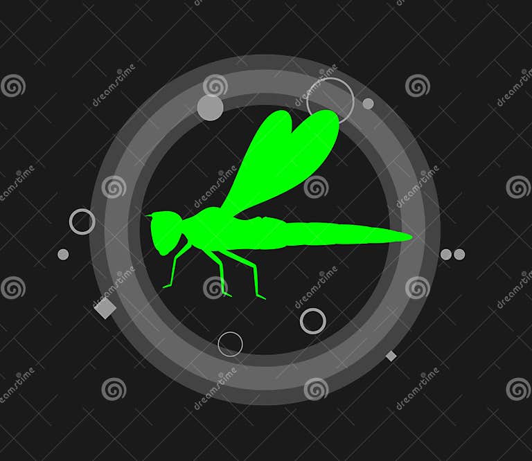 Dragonfly Shape stock vector. Illustration of biology - 94296232