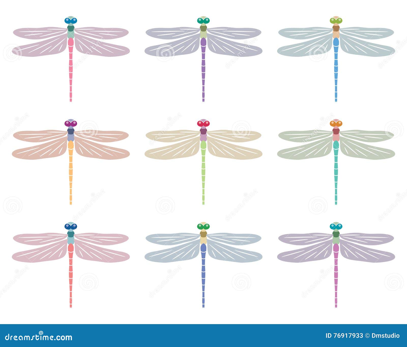 Dragonfly symbols, vector stock vector. Illustration of abstract - 76917933