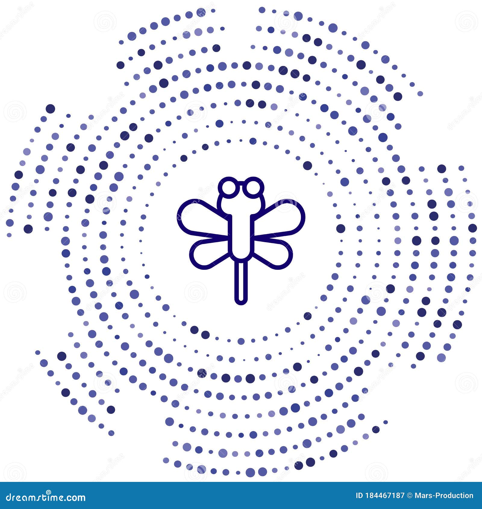 Dragonfly Vector Icon. Dragonfly Editable Stroke. Dragonfly Linear ...