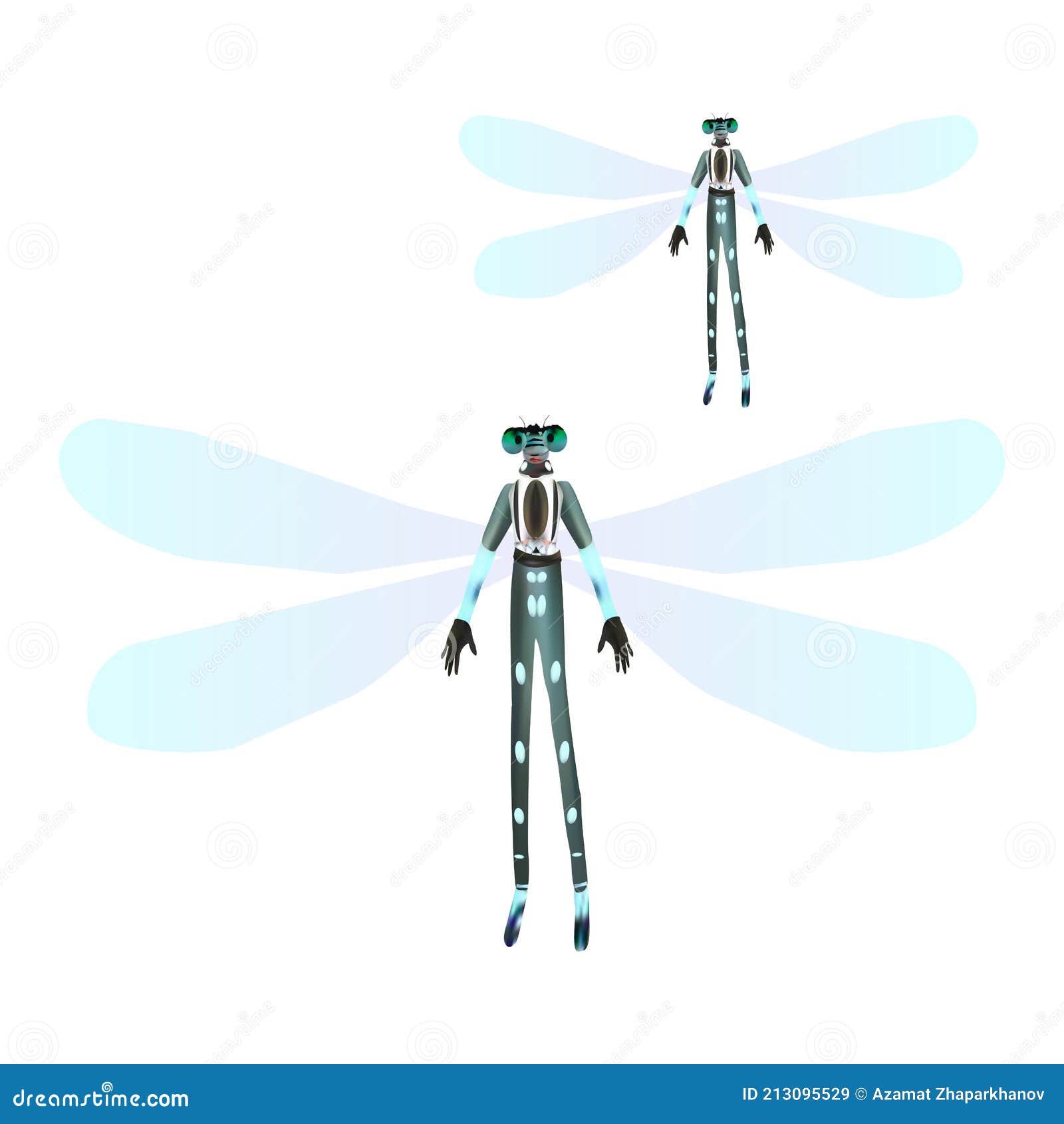 Dragonfly Man - Beautiful Superhero Stock Vector - Illustration of ...