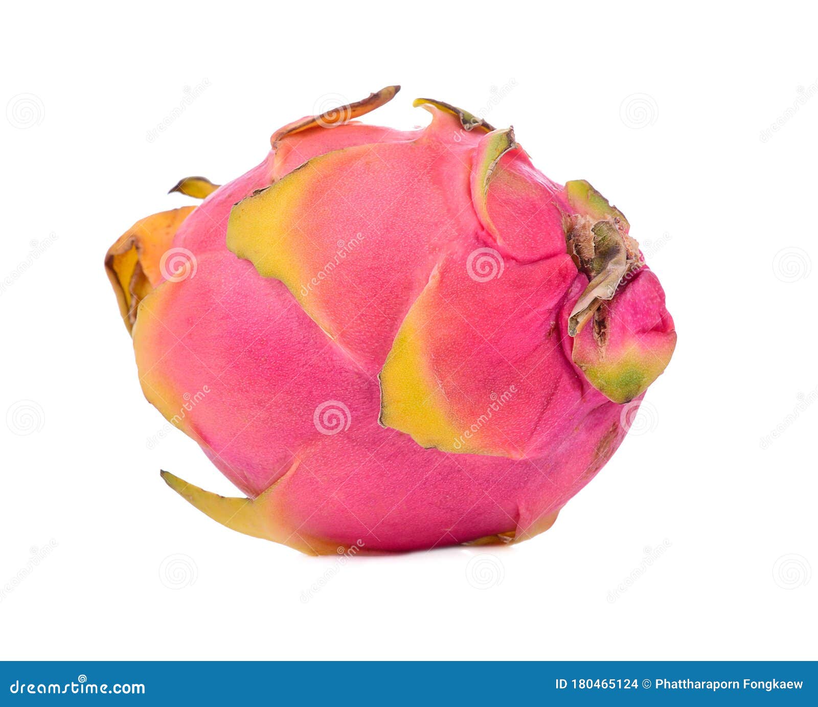 Dragonfruit Isolated Against White Background Stock Photo - Image of ...