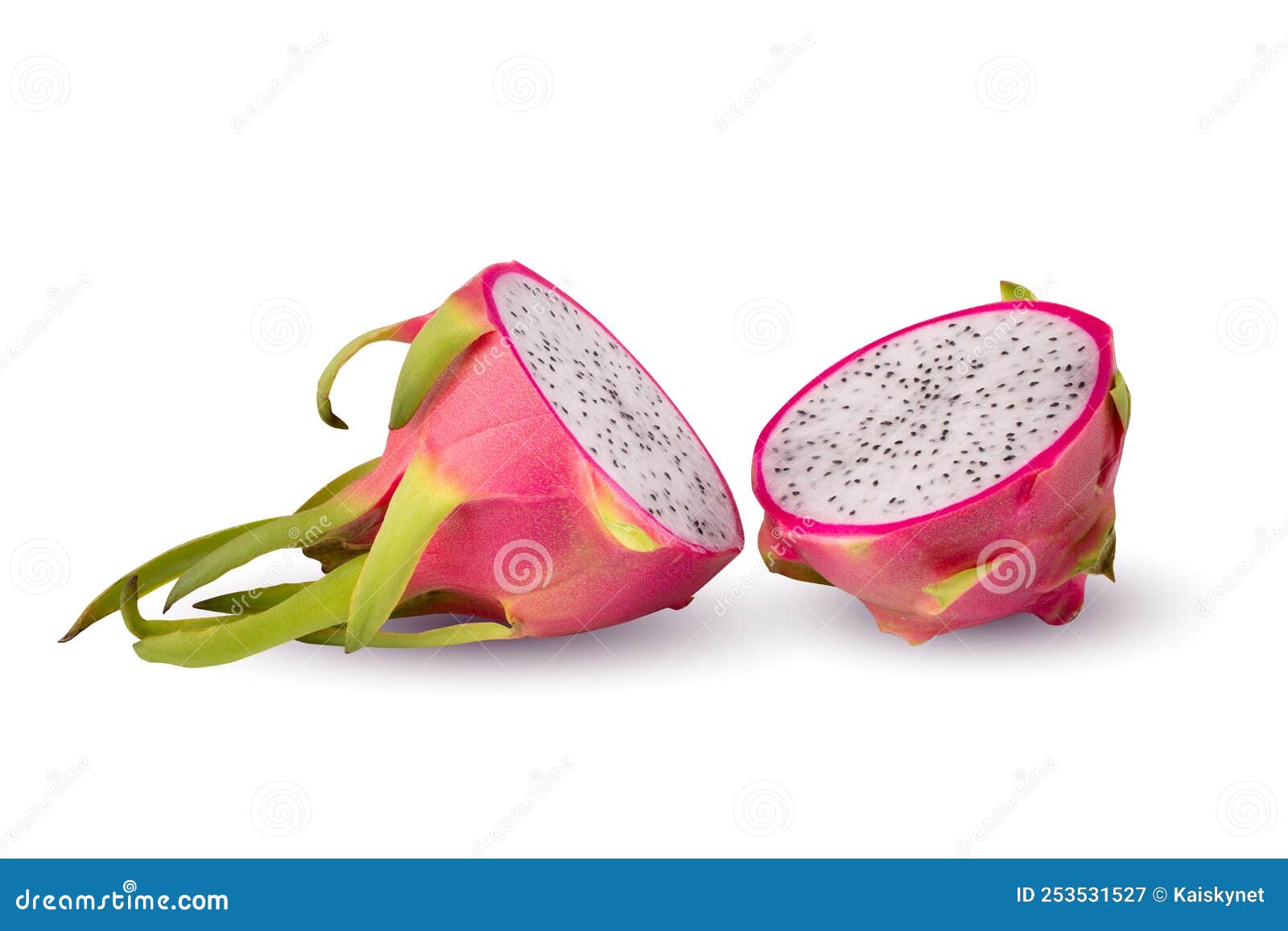 Dragonfruit or Pitaya Isolated on Alpha Background Stock Image - Image ...