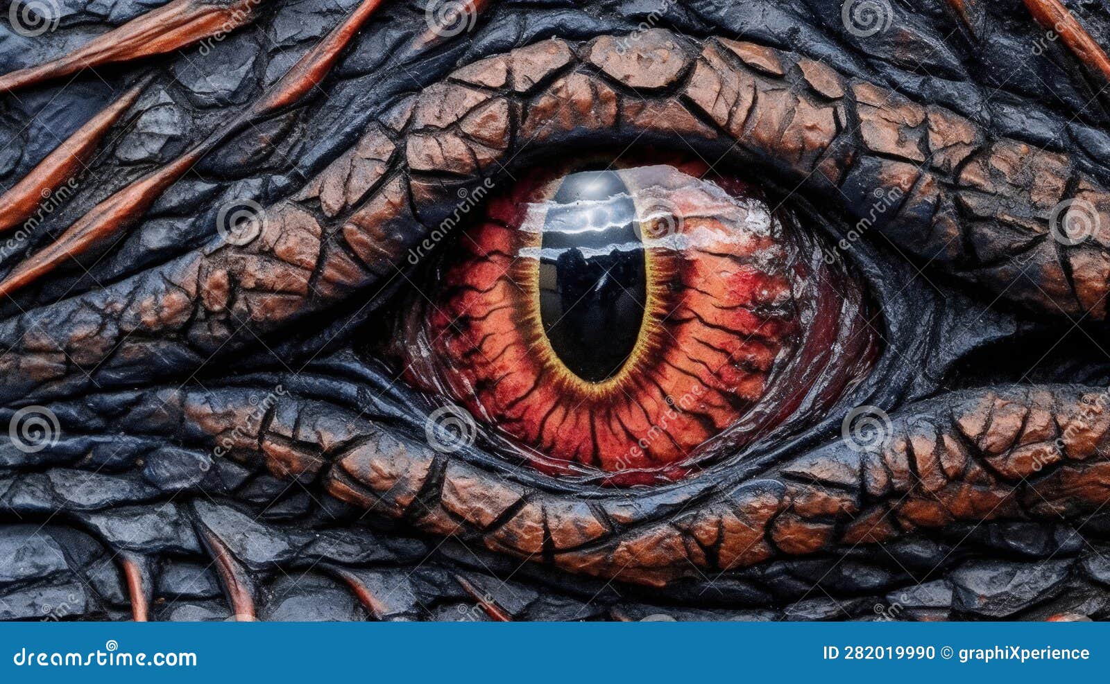 Dragons Gaze Eye Artwork stock illustration. Illustration of digital ...