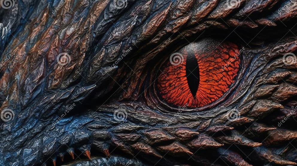 Dragons Gaze Eye Artwork stock illustration. Illustration of intric ...