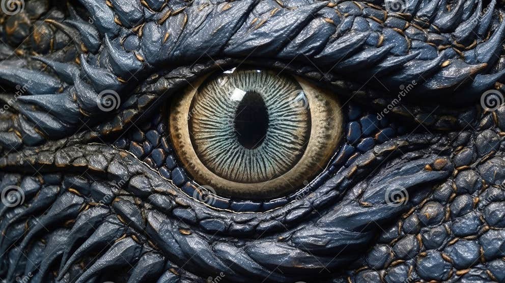 Dragons Gaze Eye Artwork stock illustration. Illustration of closeup ...