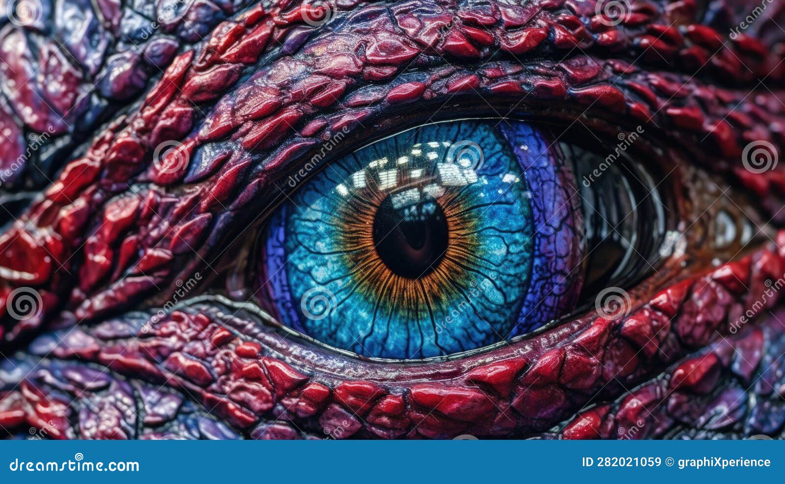 Dragons Gaze Eye Artwork stock illustration. Illustration of chalk ...