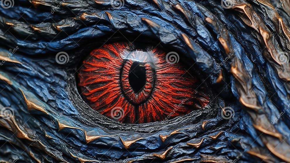 Dragons Gaze Eye Artwork stock illustration. Illustration of artwork ...