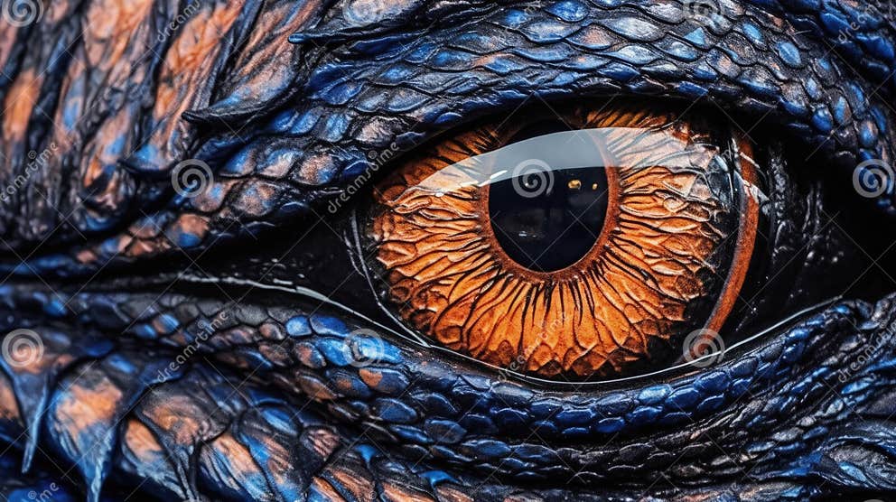 Dragons Gaze Eye Artwork stock illustration. Illustration of chalk ...