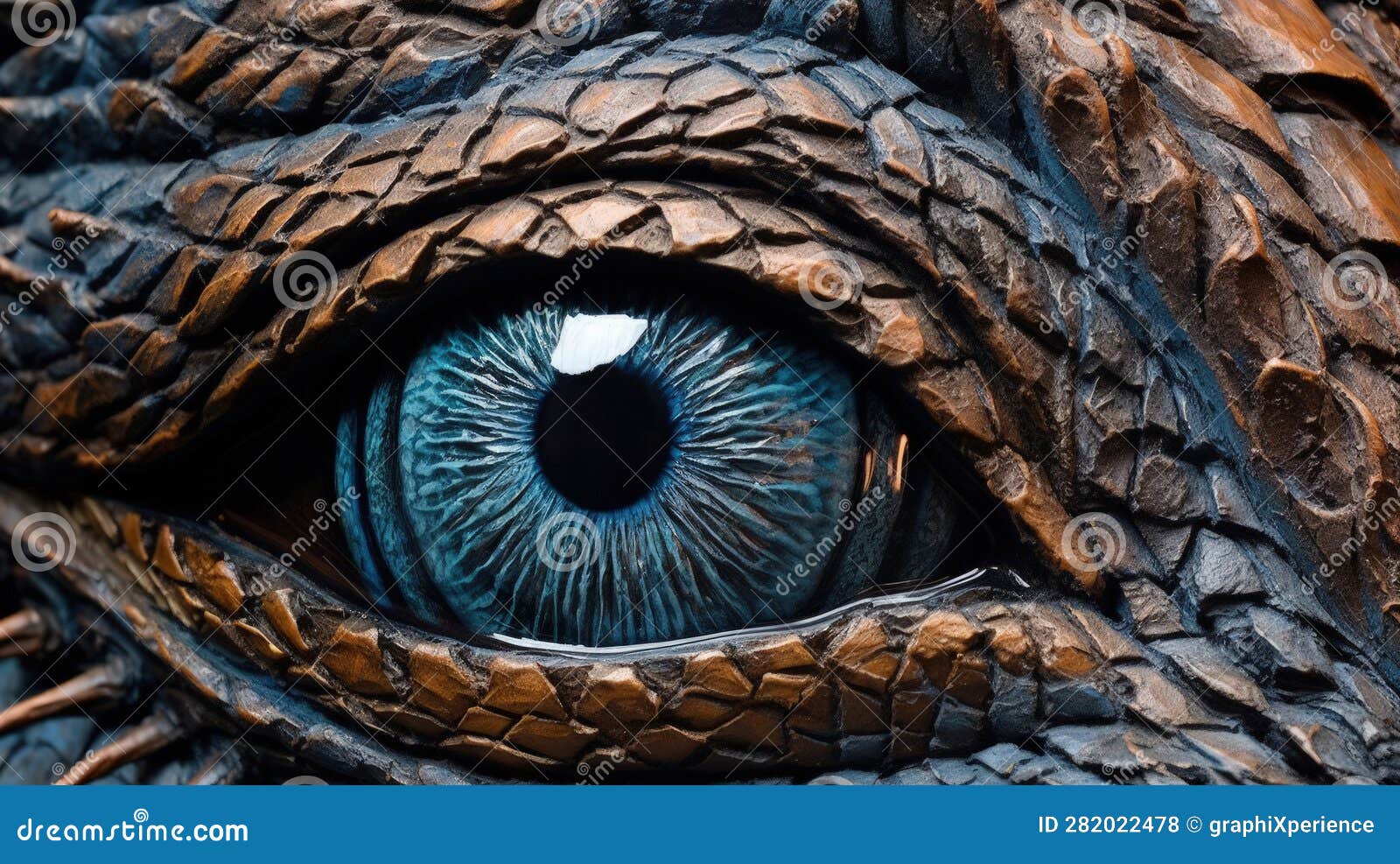 Dragons Gaze Eye Artwork stock illustration. Illustration of love ...