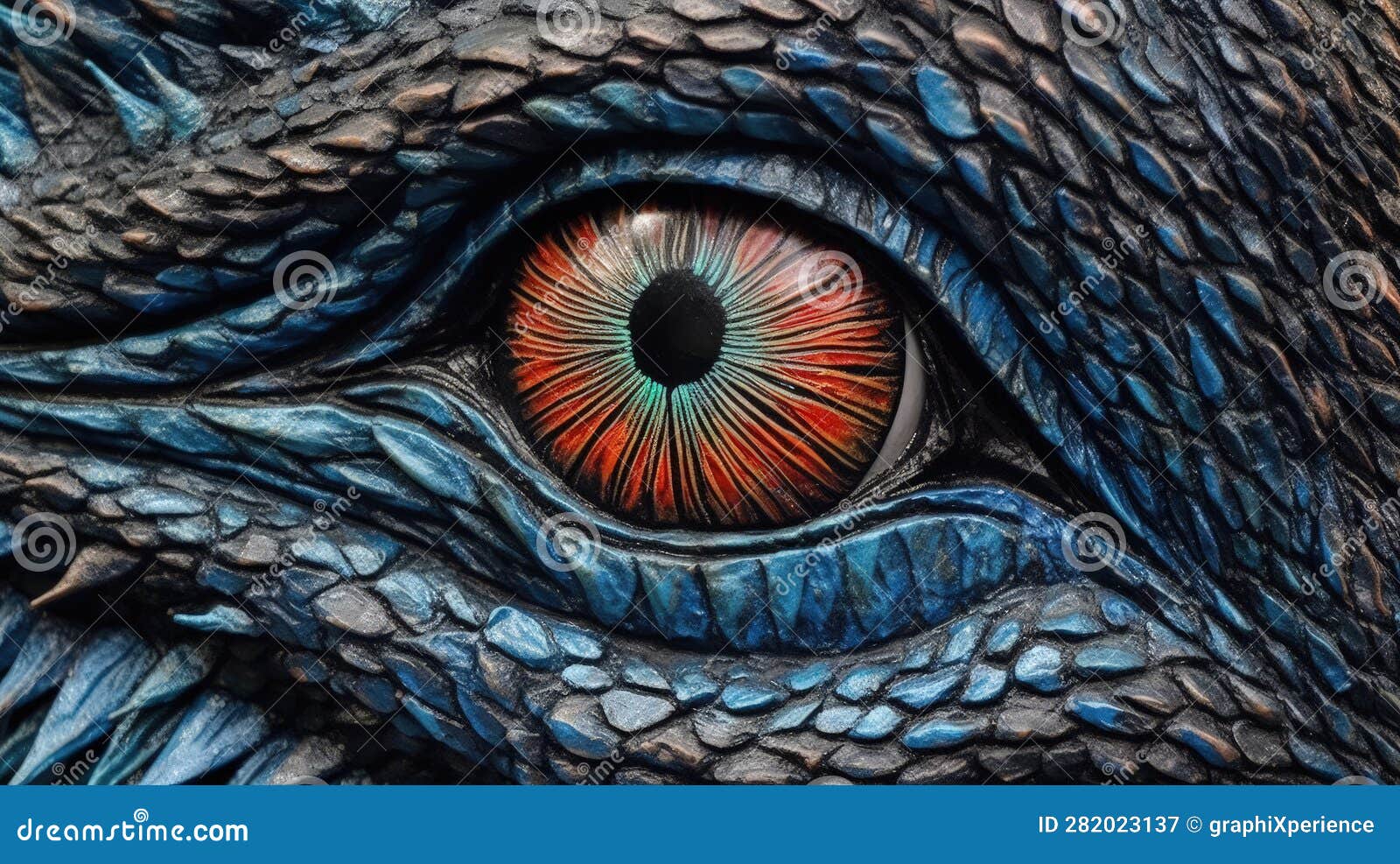 Dragons Gaze Eye Artwork stock illustration. Illustration of textured ...