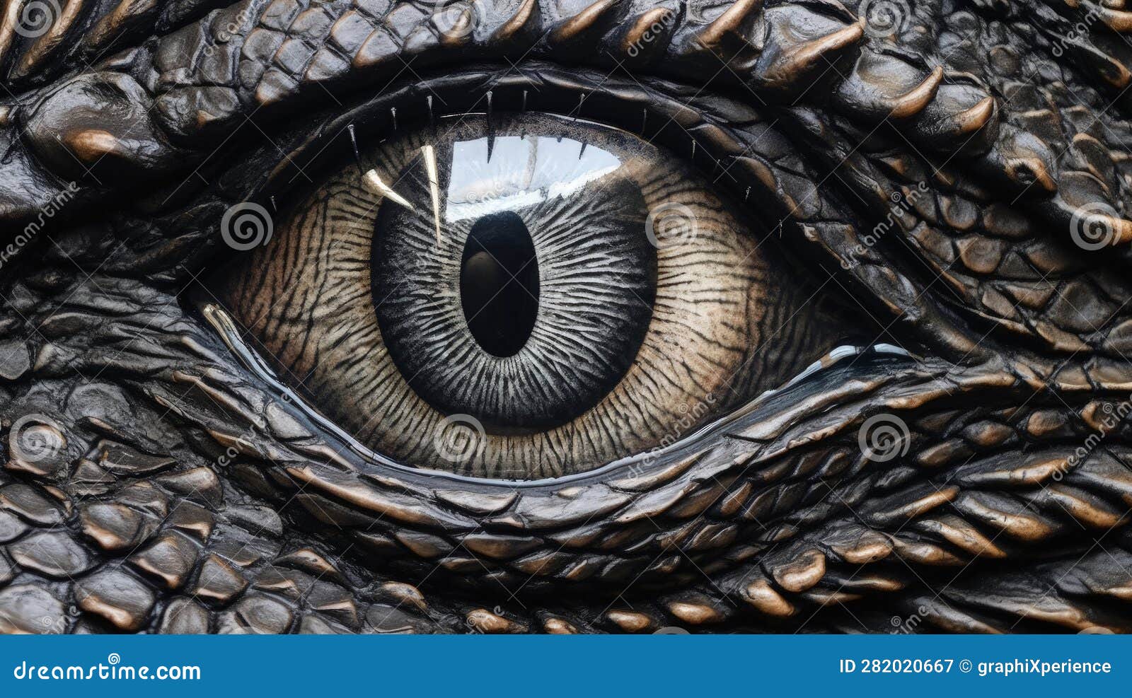 Dragons Gaze Eye Artwork stock illustration. Illustration of ...