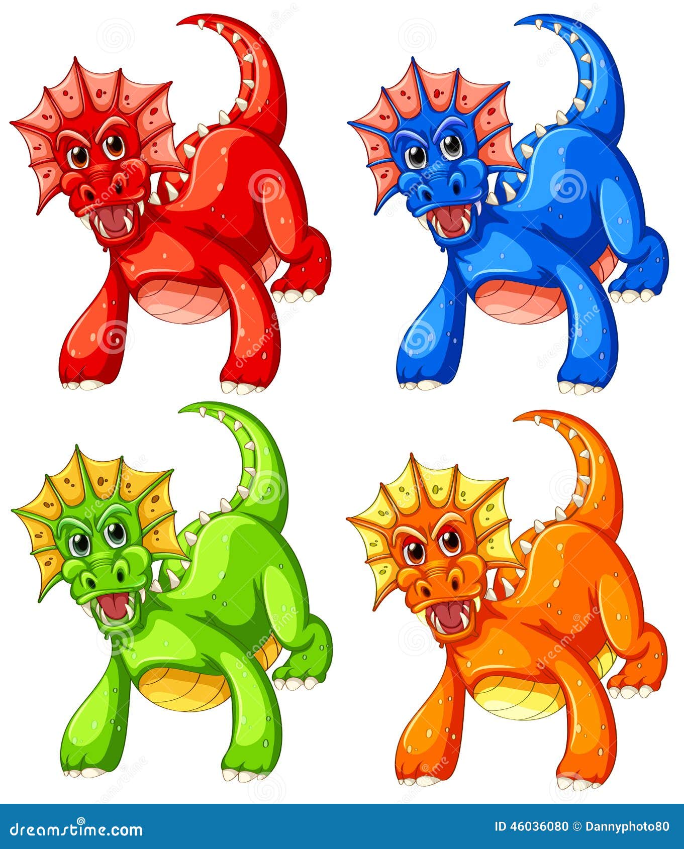 Dragons stock vector. Illustration of creature, magic - 46036080