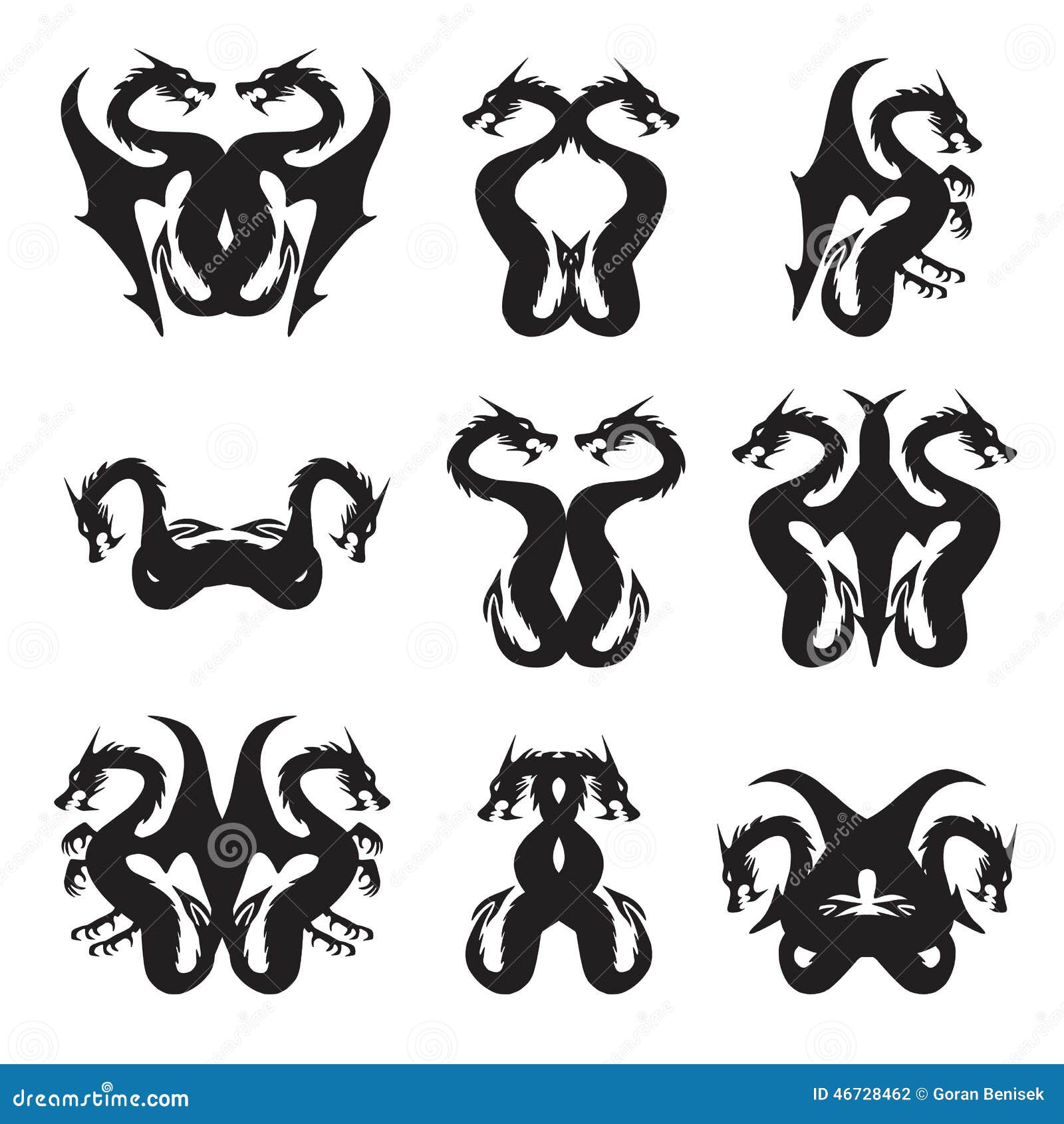 Dragons Vector Stock Illustrations – 2,684 Dragons Vector Stock ...