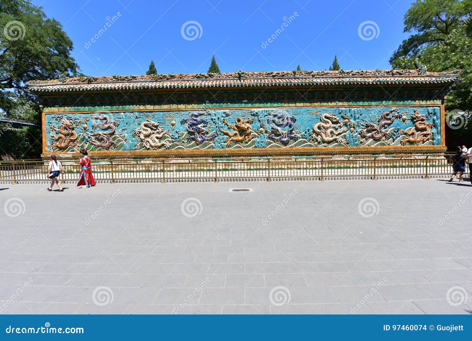 9 dragons wall editorial stock image. Image of beijing - 97460074