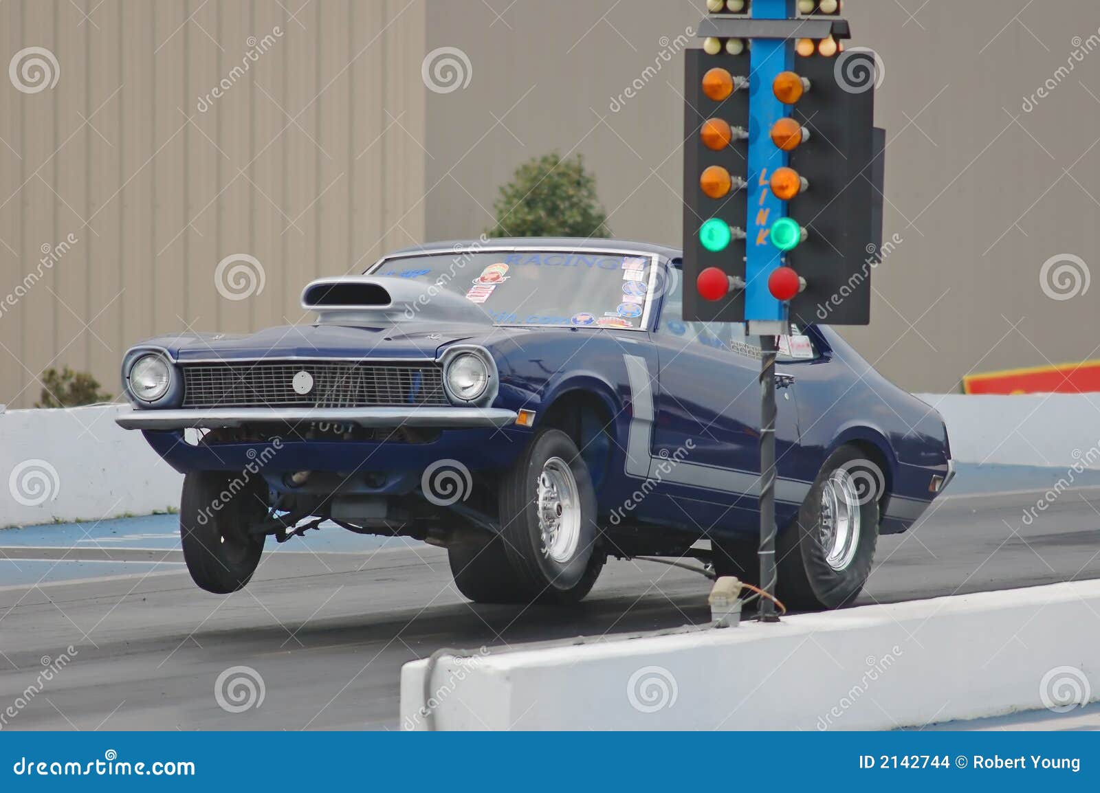 Dragster takes off stock photo. Image of power, green - 2142744
