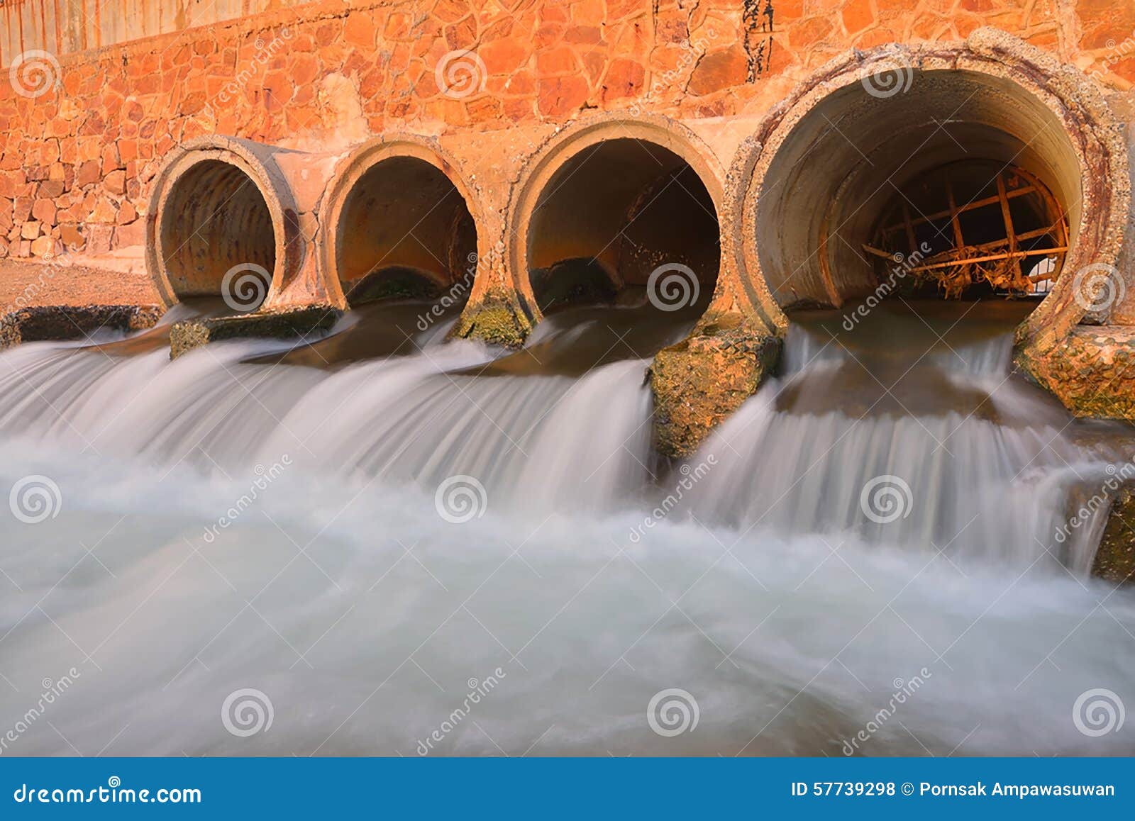 Water Drain Leading To Ocean Stock Photos - Free & Royalty-Free Stock ...