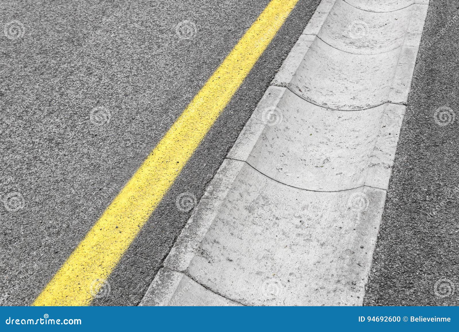 Drain Channel on the Asphalt Road. Stock Photo - Image of heavy, inlet ...