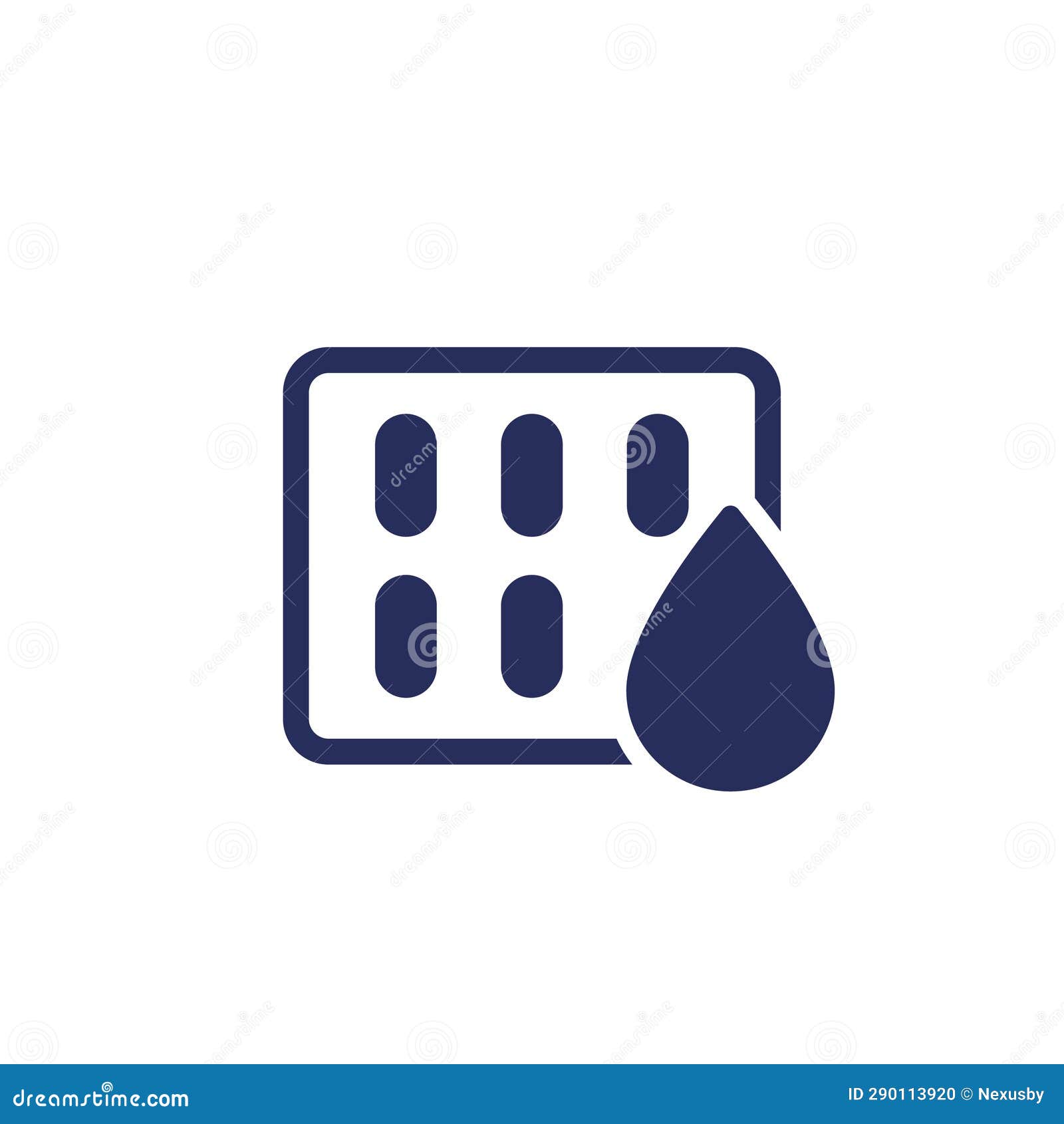 Drain or Drainage Icon, Simple Vector Design Stock Illustration ...