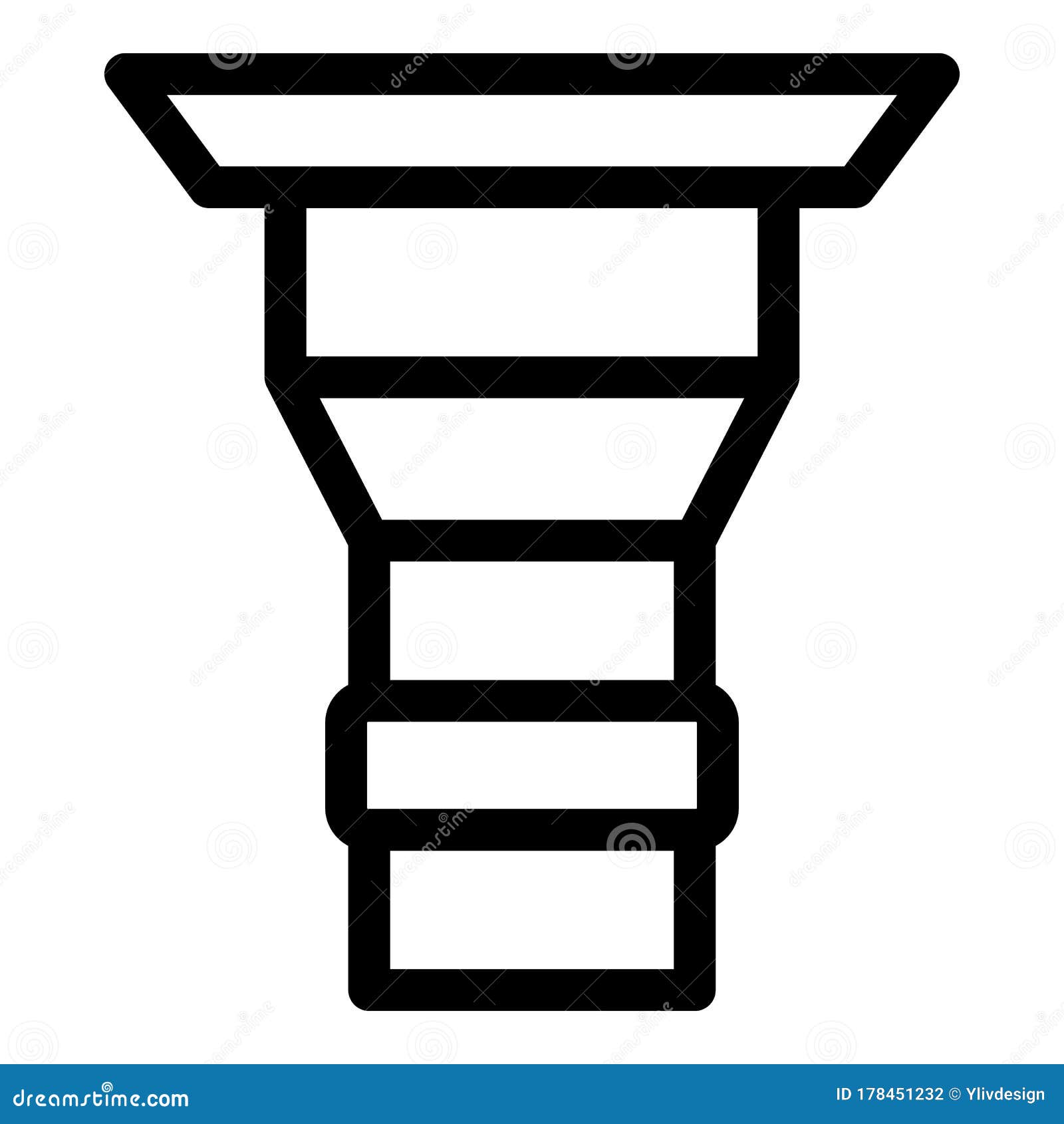 Drain Gutter Icon, Outline Style Stock Vector - Illustration of ...