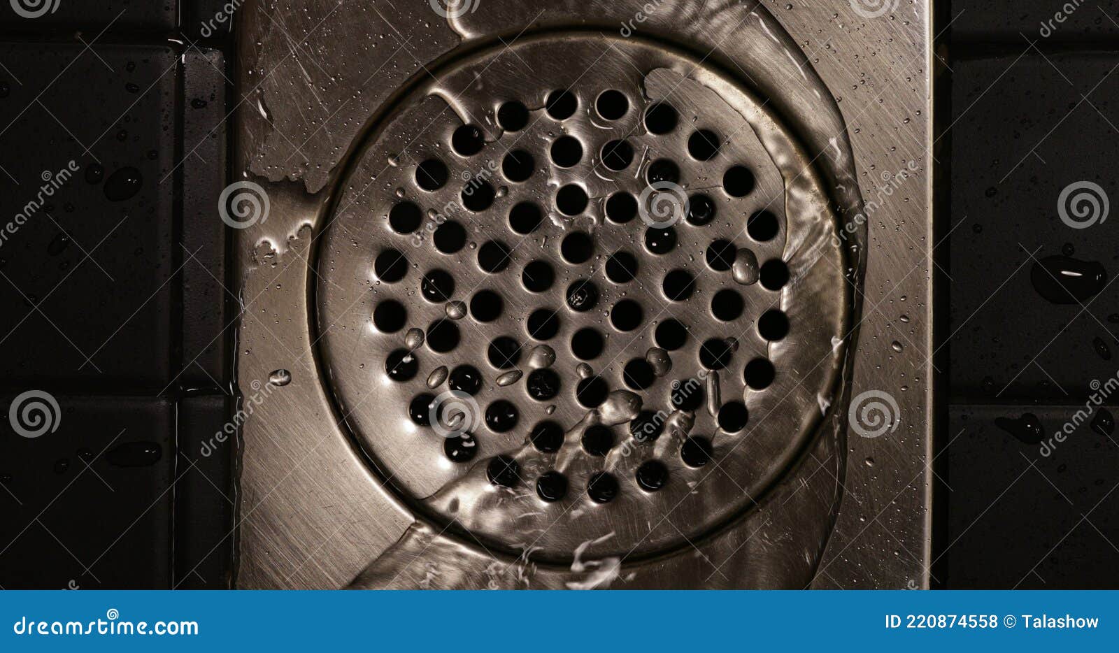 Drain Hole in the Bathroom Close-up Stock Photo - Image of disposal ...