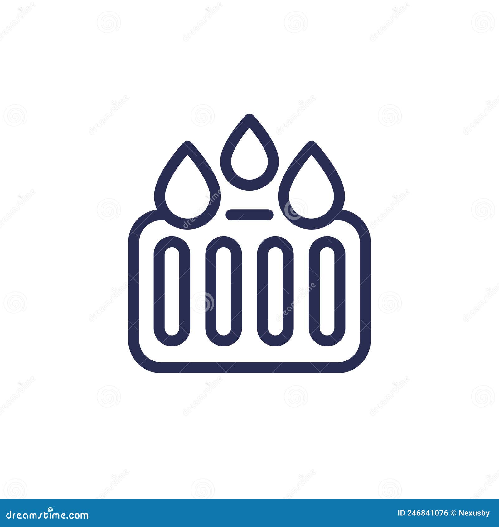 Drain Line Icon, Drainage Vector Stock Vector - Illustration of sewer ...