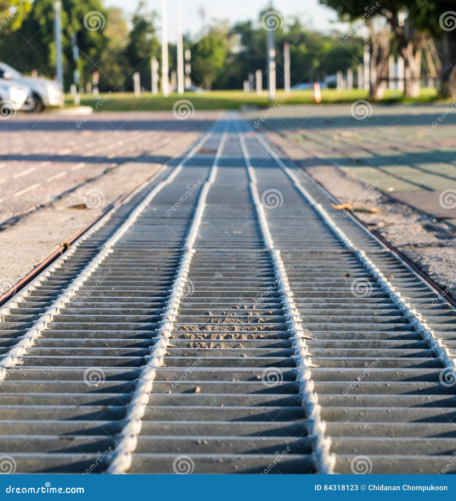 Drain path stock image. Image of ground, flood, gray - 84318123