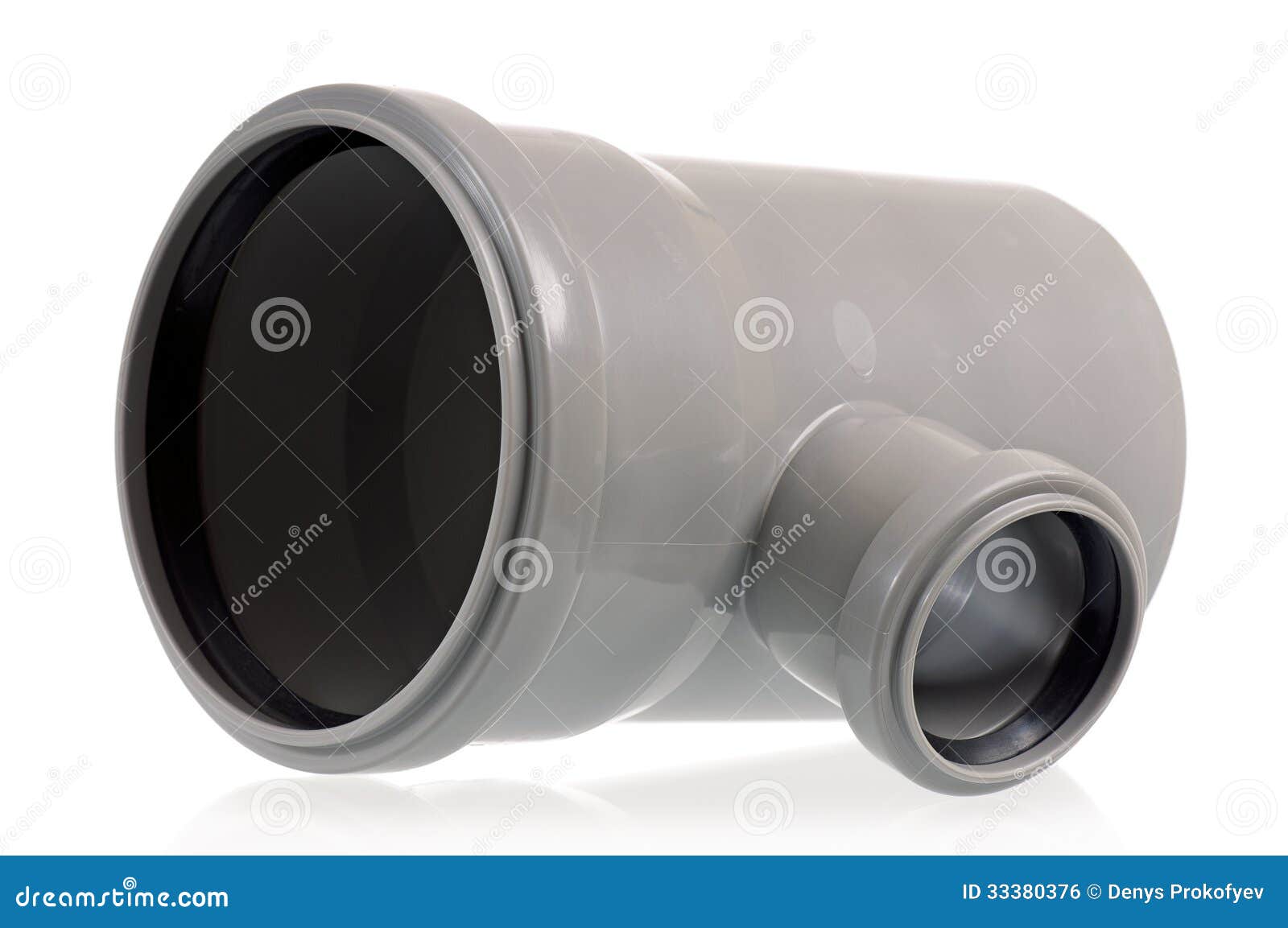 Grey Drain Pipe Tube Element Isolated On A White Stock Image ...