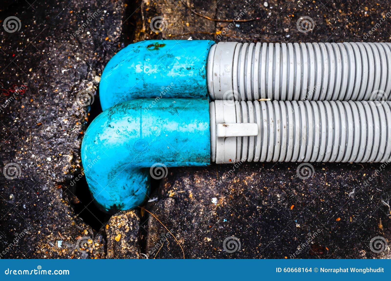 Drain Pipes stock photo. Image of water, blue, laundry - 60668164