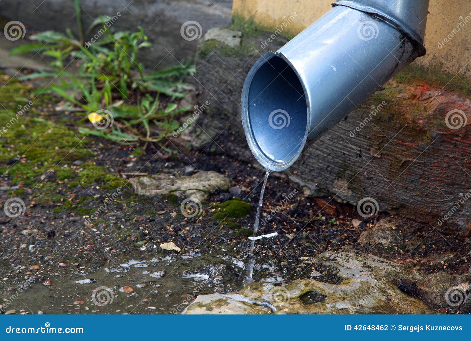 Drain stock photo. Image of drain, weather, city, rain - 42648462