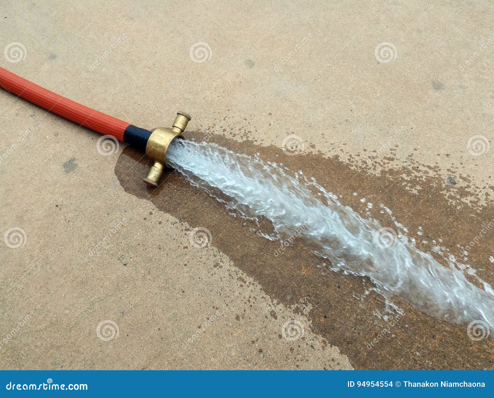 Drain Water Out of Fire Pipe for Clean Fire System Stock Photo - Image ...