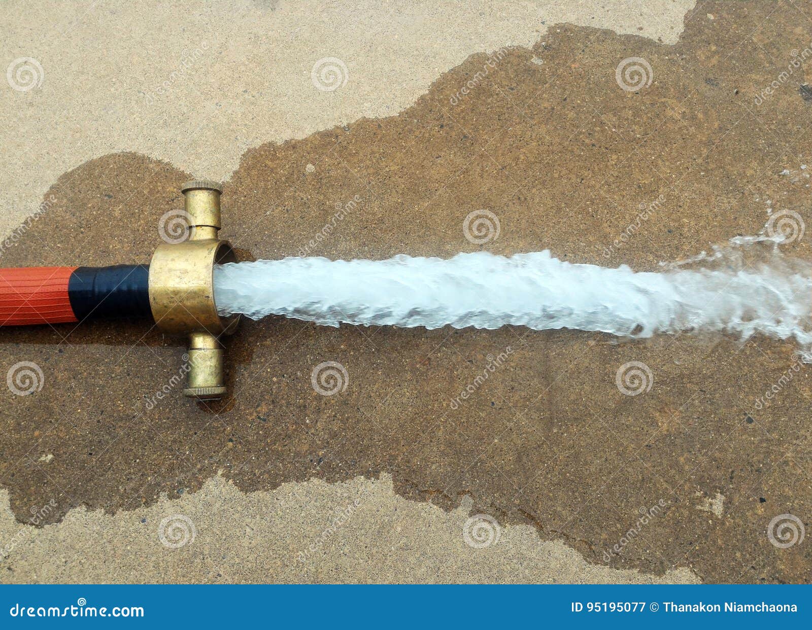 Fire Pipe In The Garden For Fire Safety. Standard Safety Of Industrial ...