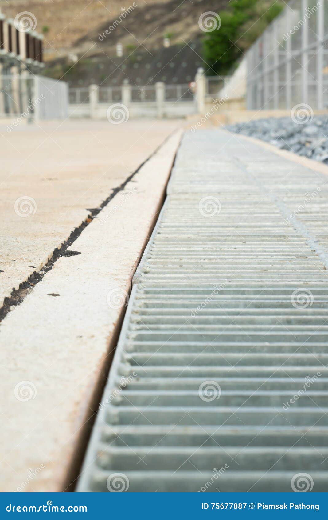 Drainage channels stock image. Image of tray, rain, overfull - 75677887