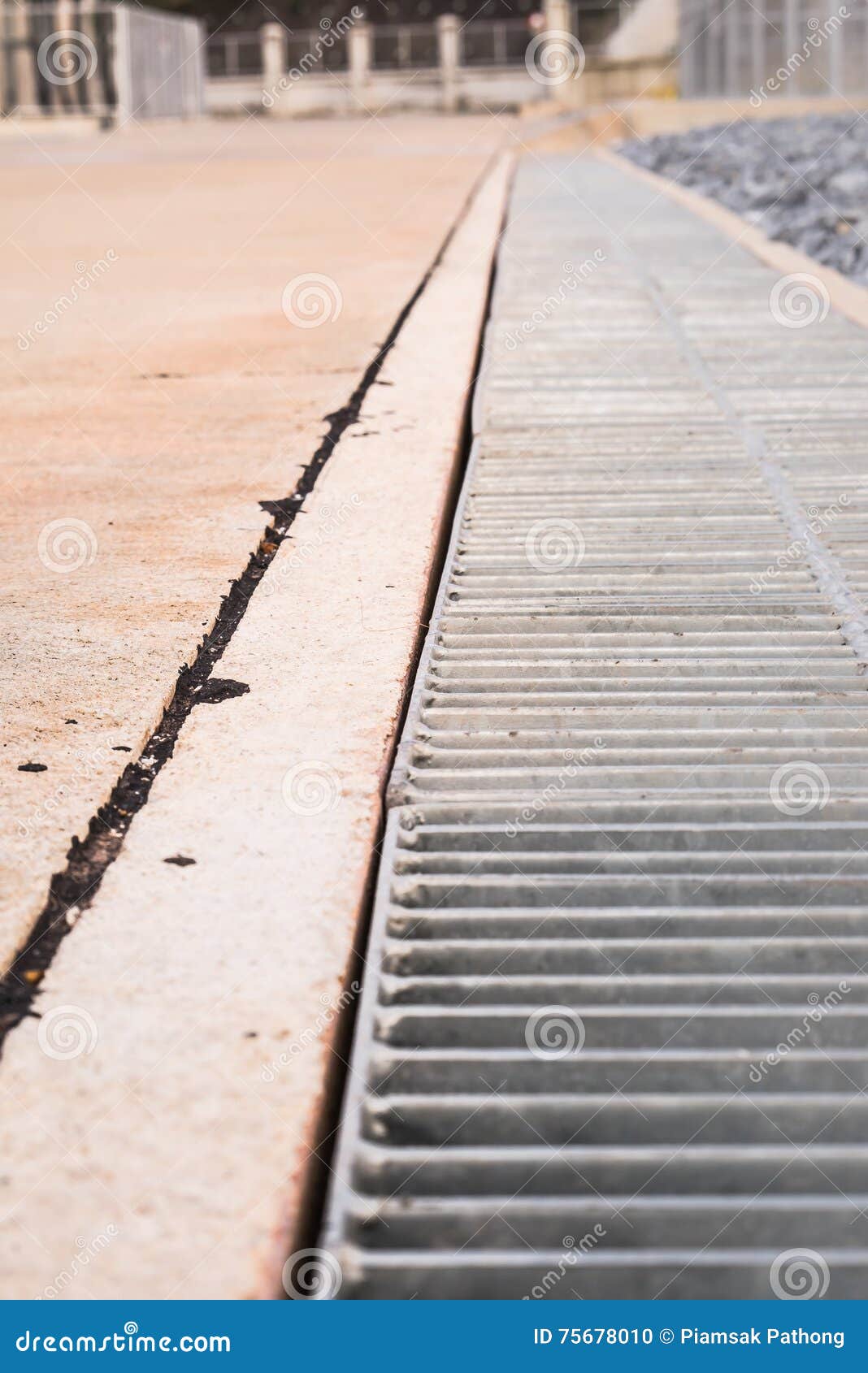 Drainage channels stock photo. Image of drainage, iron - 75678010
