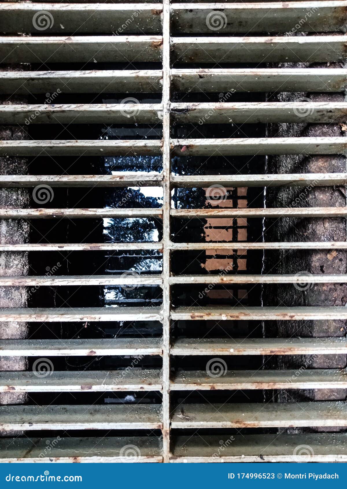 The Drainage Cover is Made of Steel, Designed As a Rectangular Hole ...