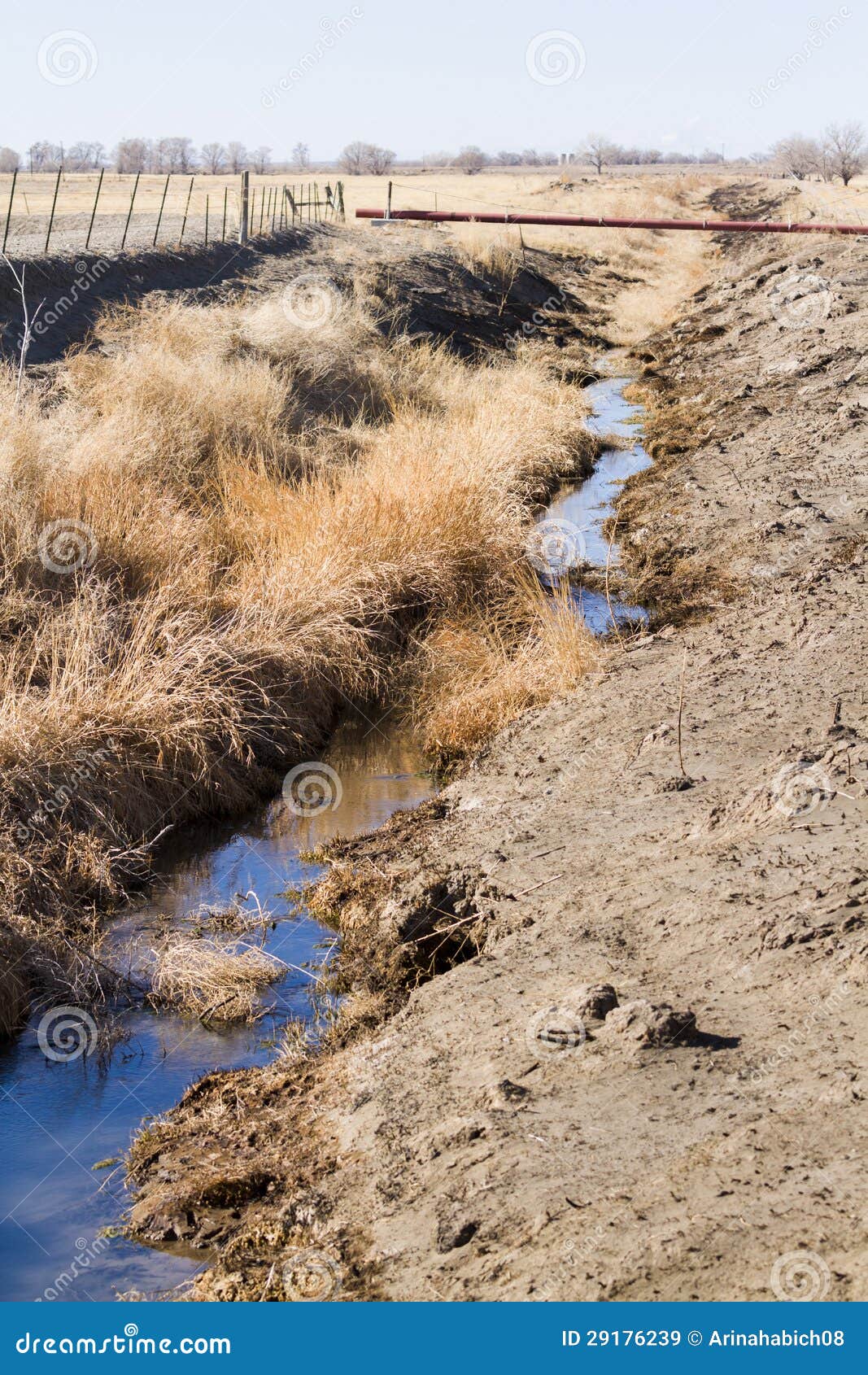 Drainage ditch stock image. Image of drought, liquid - 29176239