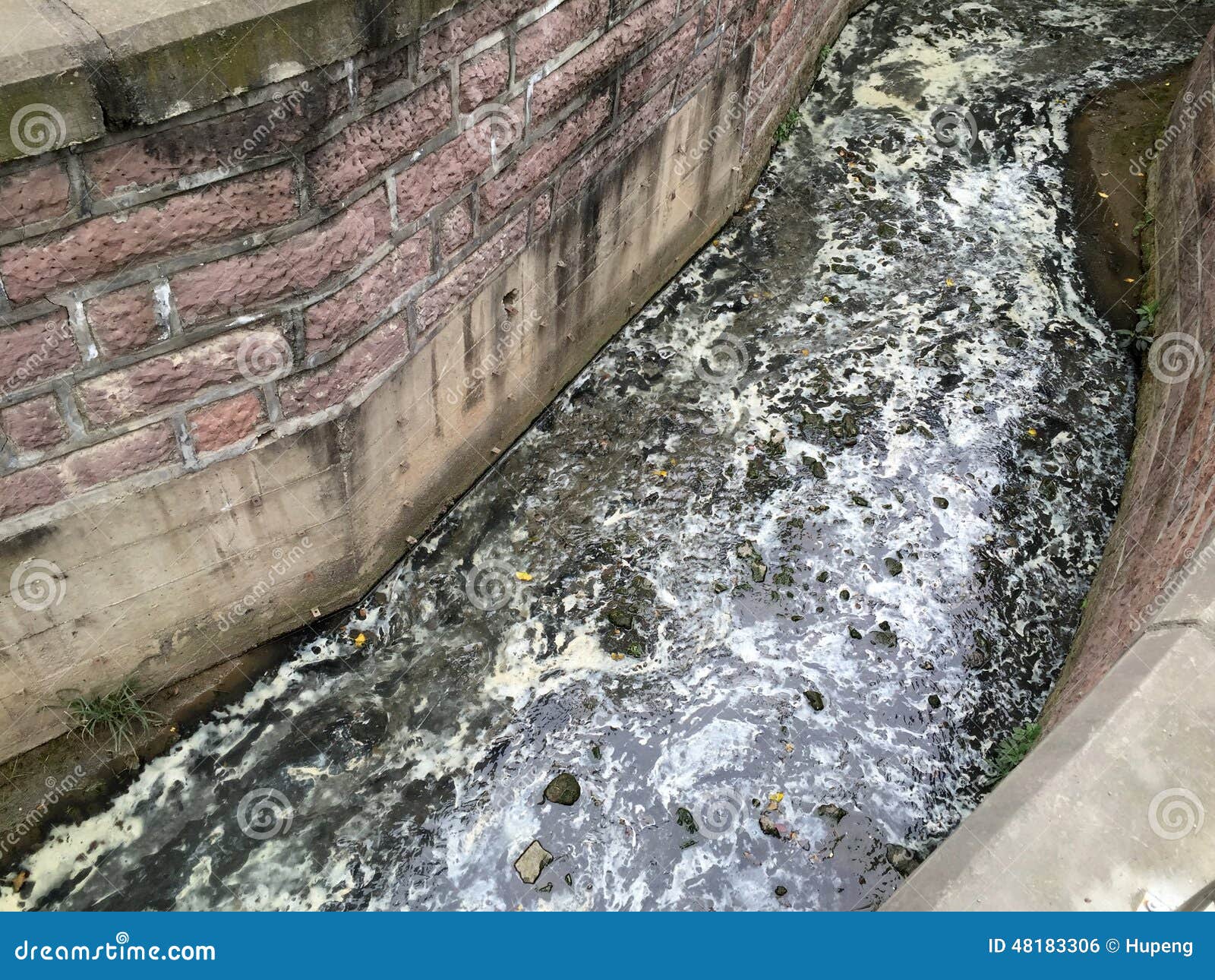 Drainage ditch stock photo. Image of flow, ditch, generation - 48183306