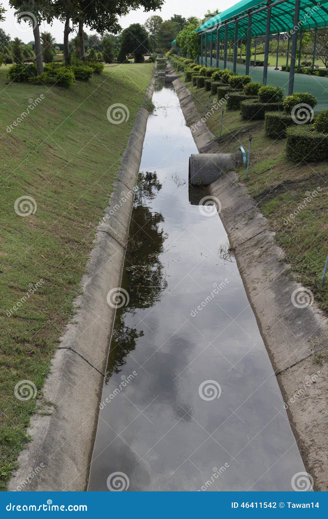 Drainage ditch stock photo. Image of outdoors, urban - 46411542