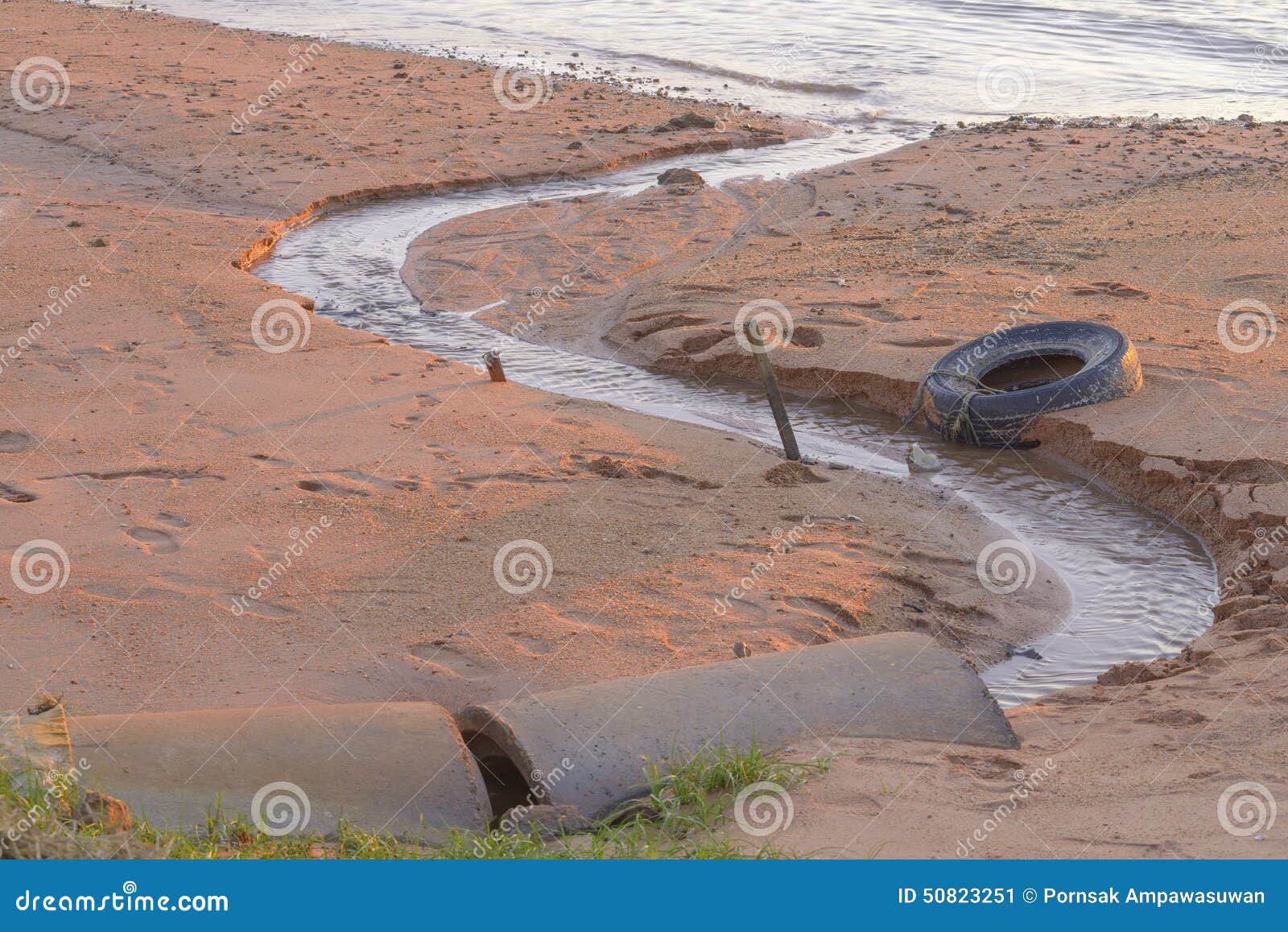 The drainage stock image. Image of ecology, drain, discharge - 50823251