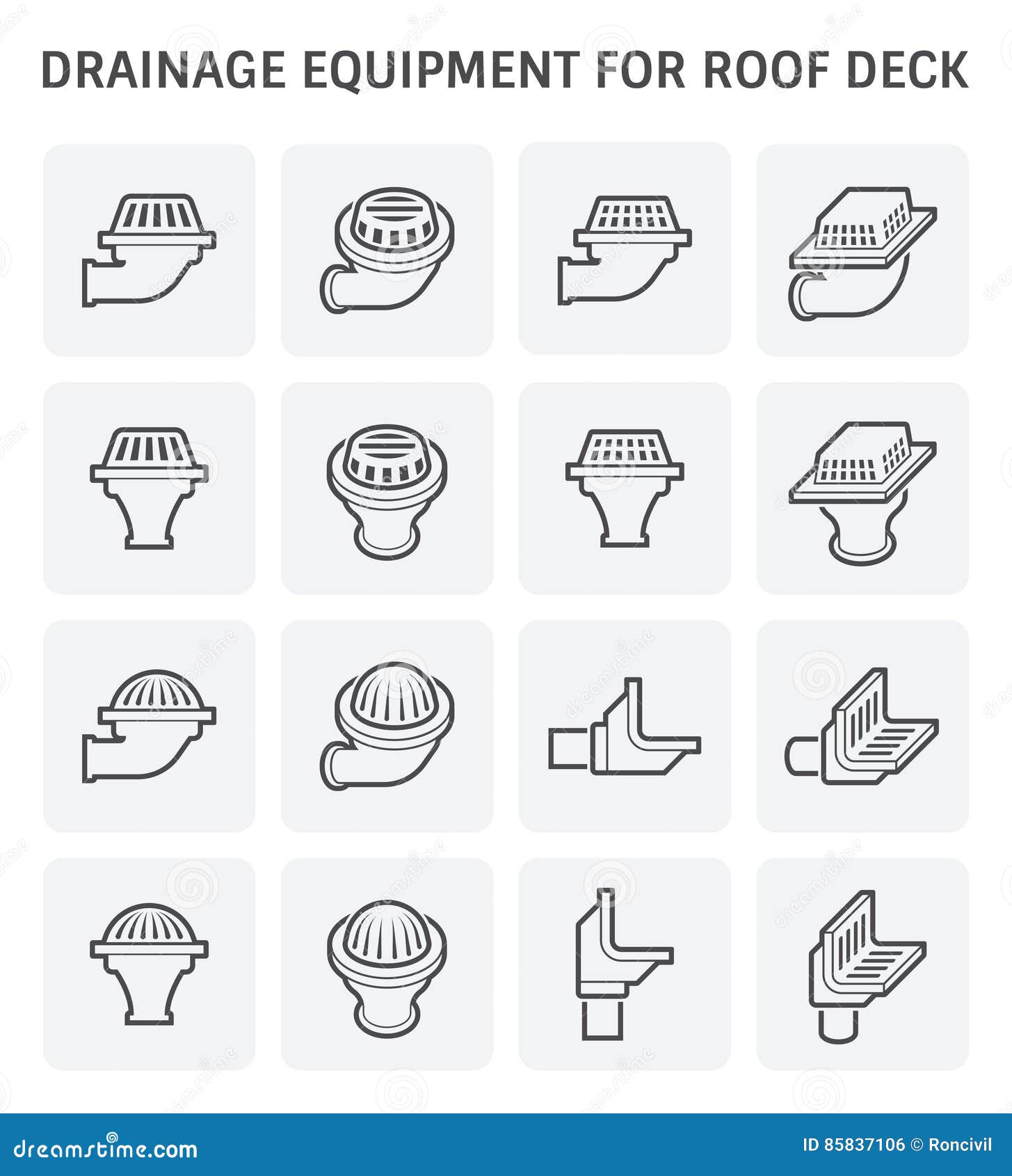 Drainage equipment icon stock vector. Illustration of construction ...