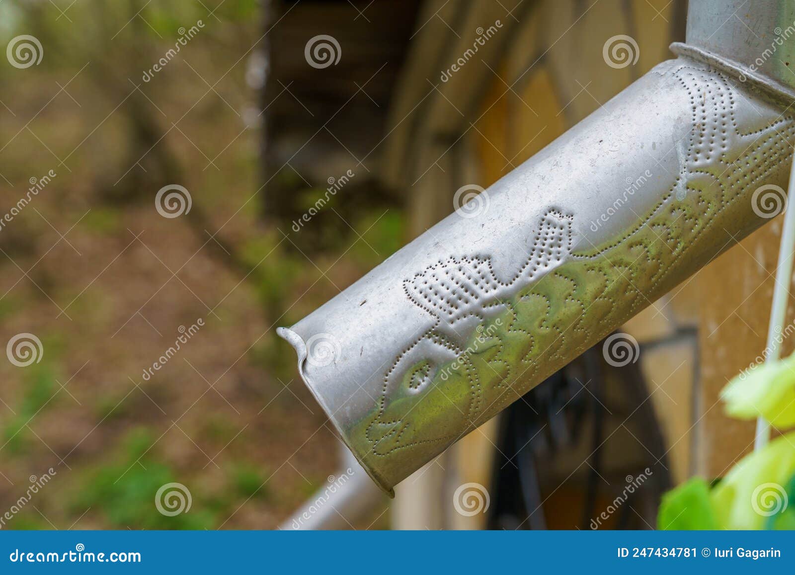 Drainage Pipe. Background with Copy Space for Text Stock Image - Image ...
