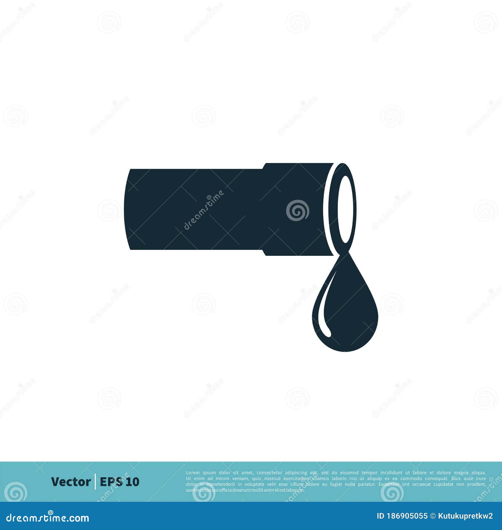 Drainage Pipe Icon Vector Logo Template Illustration Design. Vector EPS ...