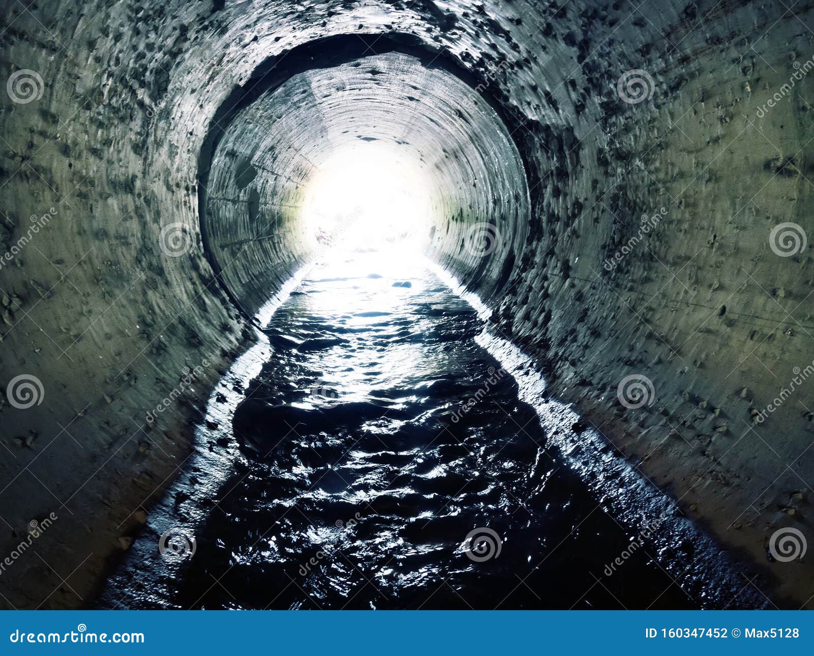 Drainage Pipe Under the Highway Stock Photo - Image of overflow, dale ...