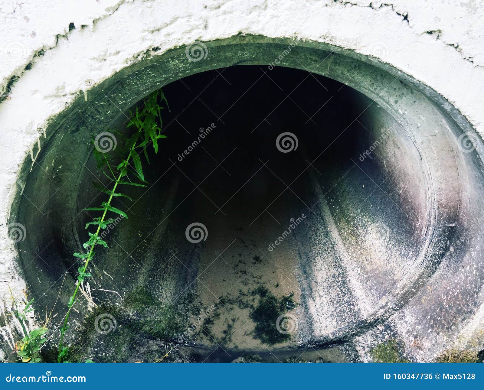 Drainage Pipe Under the Highway Stock Photo - Image of downpipe, flow ...