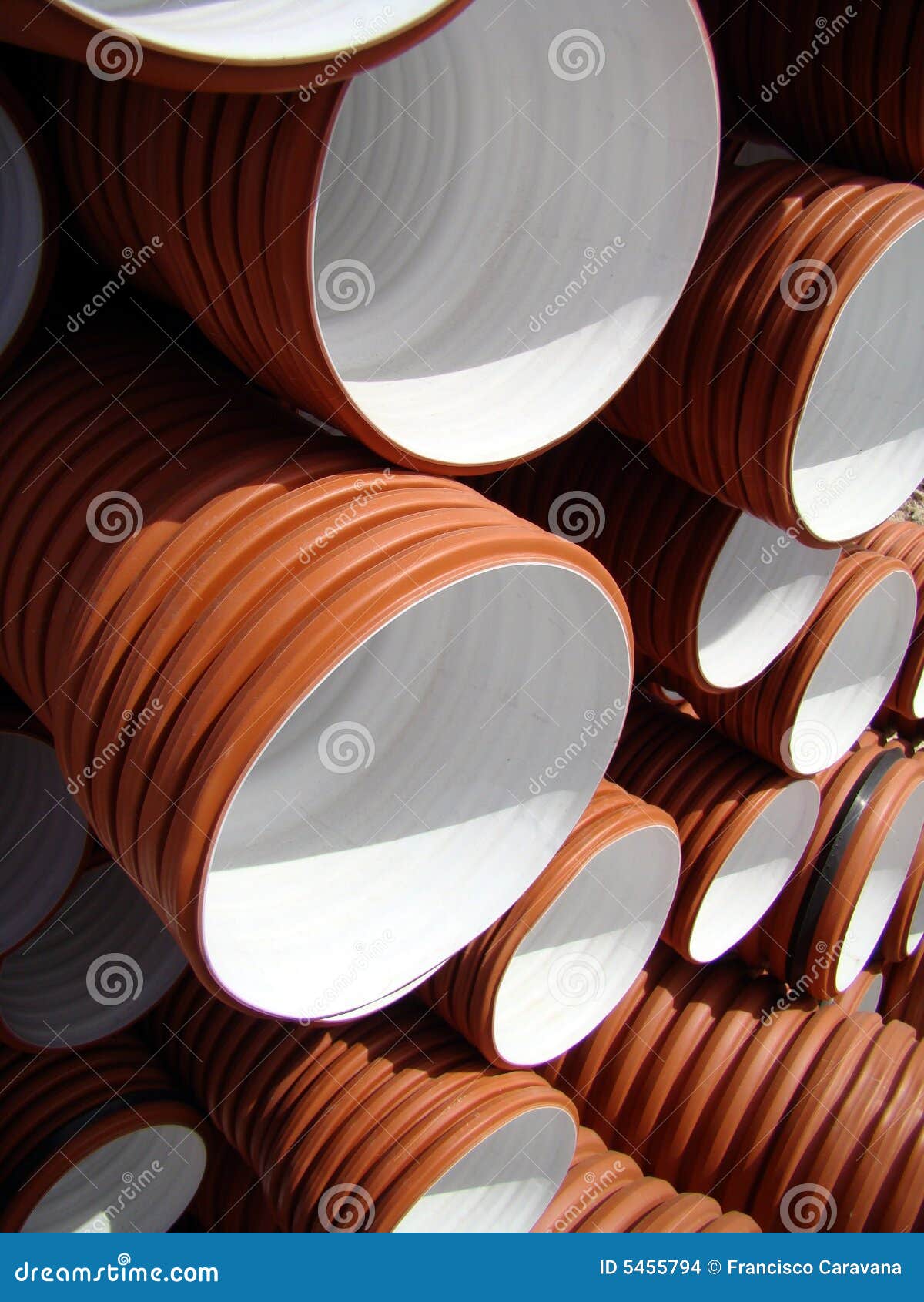 Drainage pipes stock photo. Image of stack, project, drain - 5455794