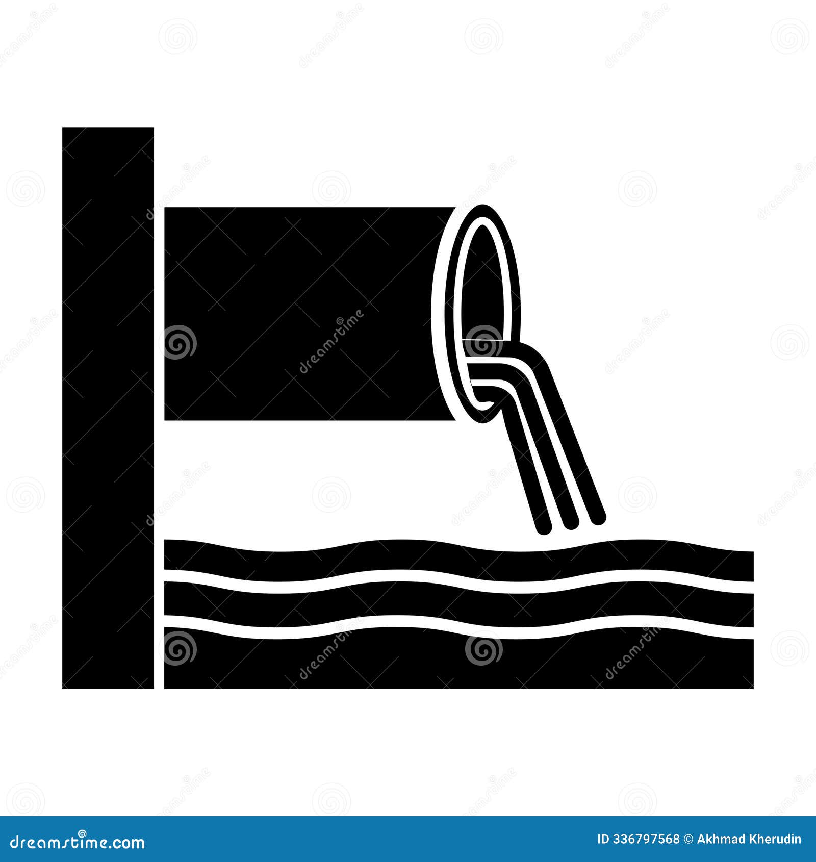 Drainage system icon stock illustration. Illustration of infrastructure ...